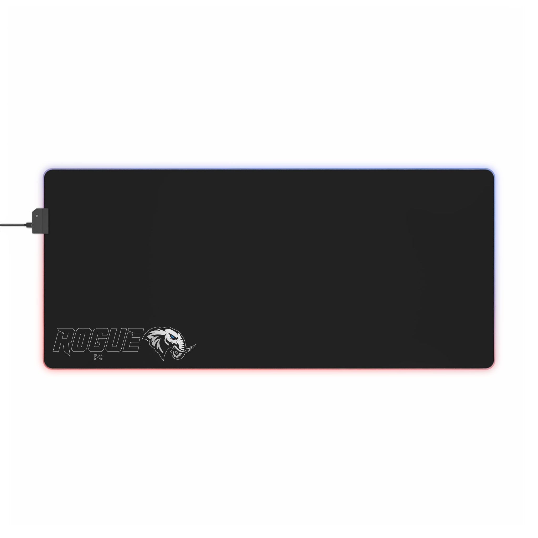 LED Black Rogue Mat | Premium Gaming Desk Pad – Rogue PC Co.